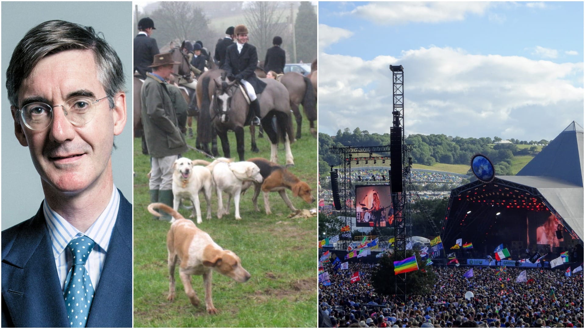 'Jacob Rees Mogg's favourite fox hunt' banned from Glastonbury