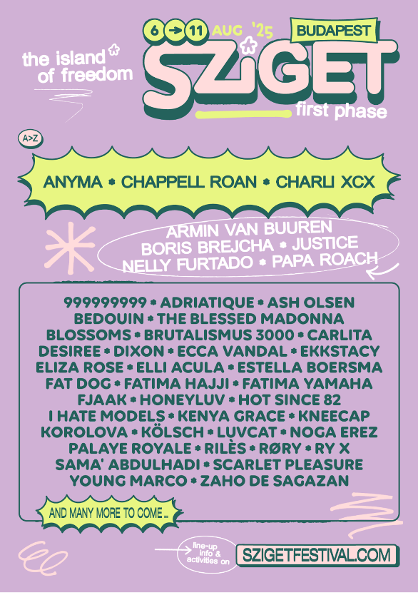 Sziget Festival 2025 unveils star-studded line-up