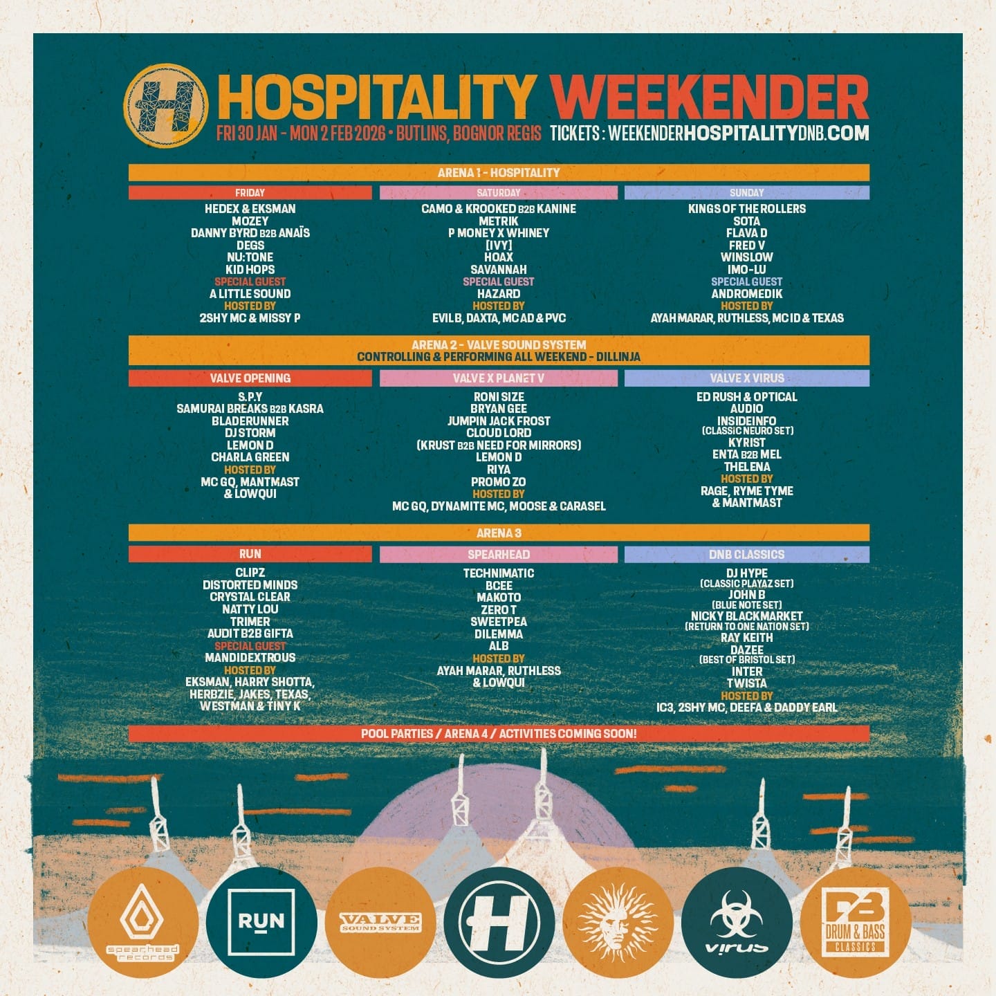 Hospitality Weekender reveals 2026 lineup and dates